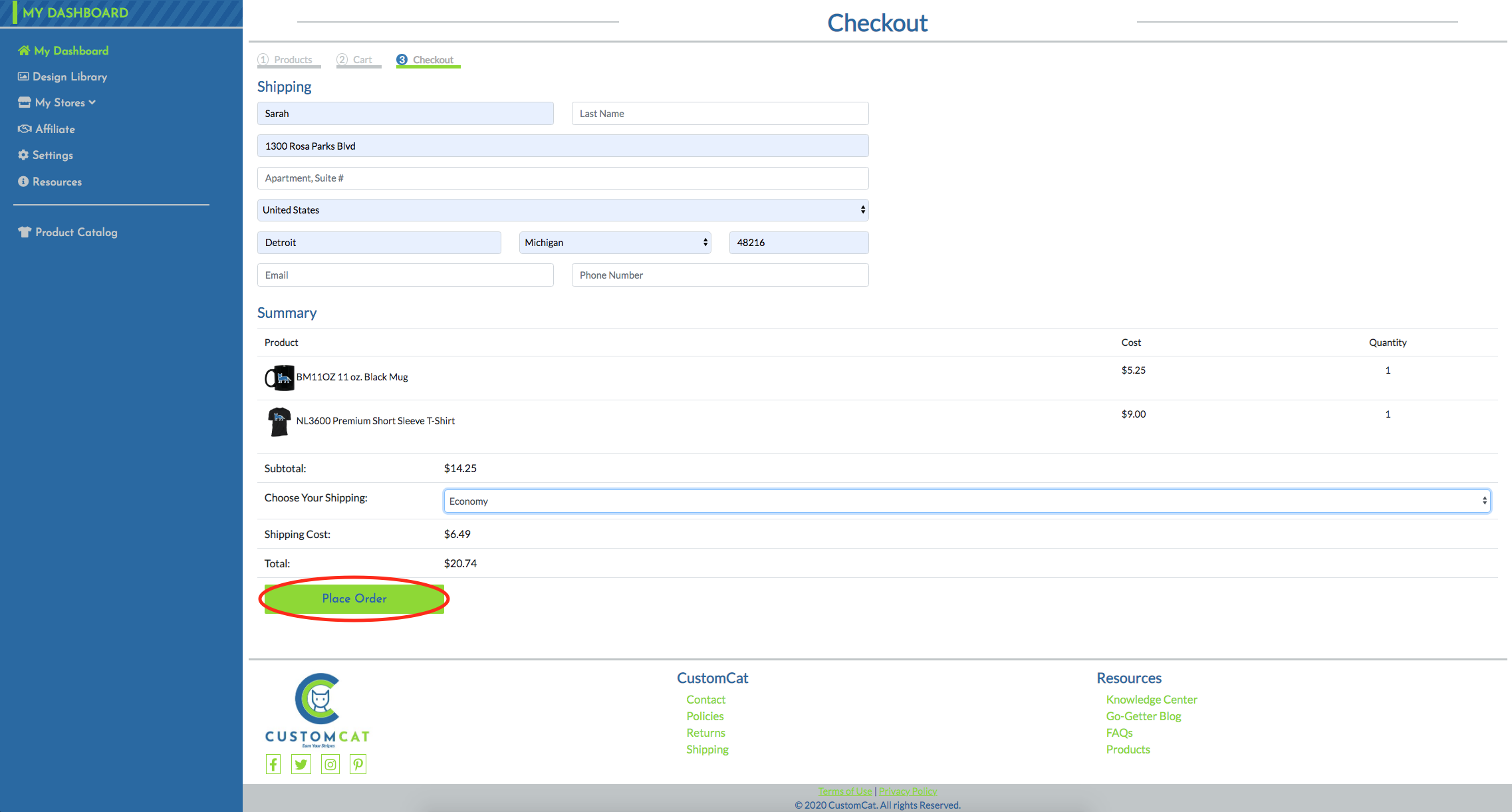 [Tutorial] Placing a Manual Order | CustomCat