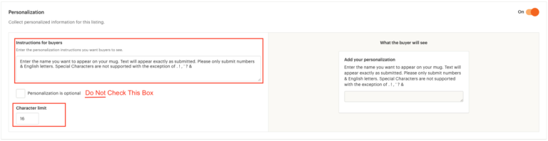 Etsy Personalization Guide - CustomCat