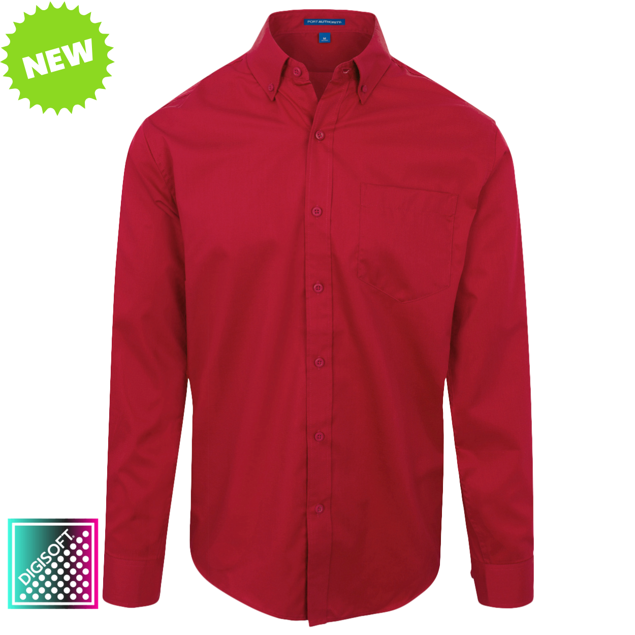 S663 Port Authority Mens Long Sleeve SuperPro Twill Shirt - CustomCat